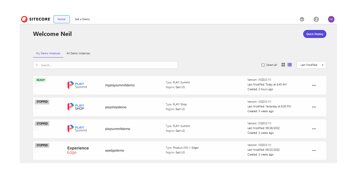 Sitecore Demo Portal – Neil Killen