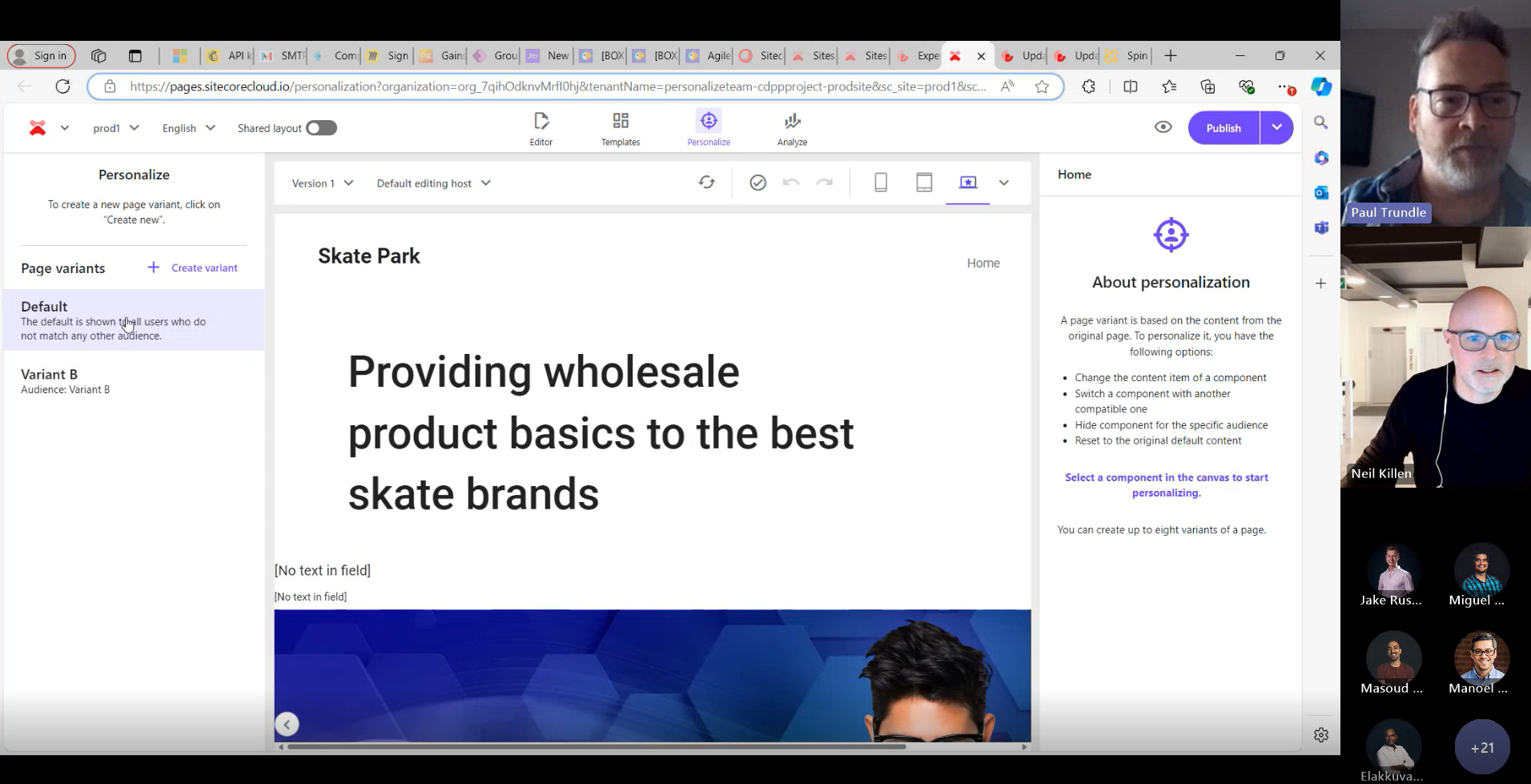Sitecore Personalize recent Features & Roadmap – Neil Killen
